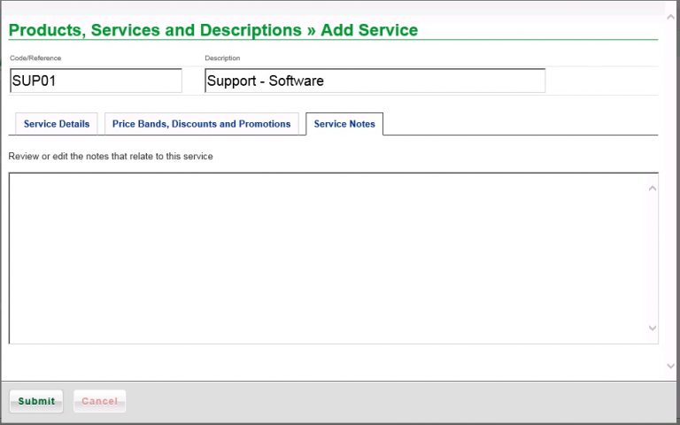 New Service - Prelude Software Help