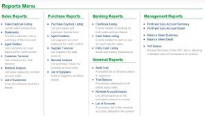 Reports Menu – Overview – Prelude Software Help
