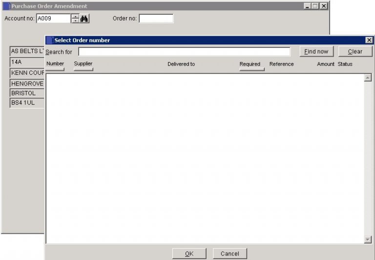 POP - Amend Purchase Orders - Prelude Software Help