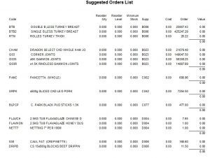 SCM - Suggested Purchase Orders - Prelude Software Help