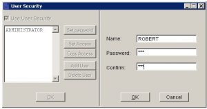 View Menu - User Security - Prelude Software Help