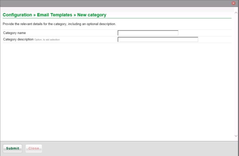 Config - Email Templates - Prelude Software Help