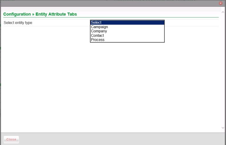 Config – Entity Attribute Tabs – Prelude Software Help