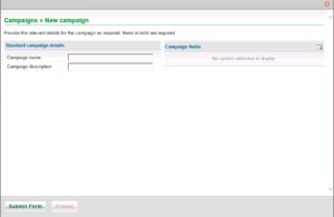 Campaigns – New – Prelude Software Help