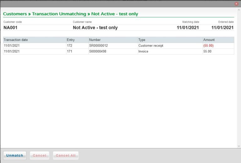 Cancel Transactions - Prelude Software Help