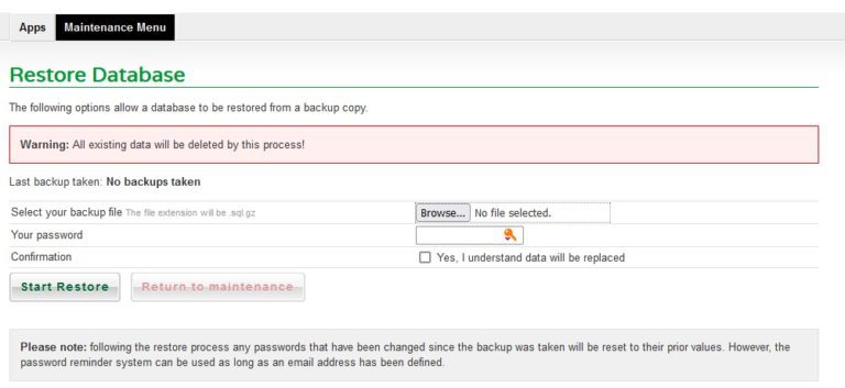 Backup And Restore Database - Prelude Software Help